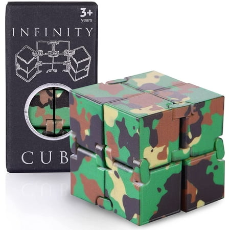 Blue Infinity Cube Fidget Toy for Kids and Adults, Stress Relief and ...
