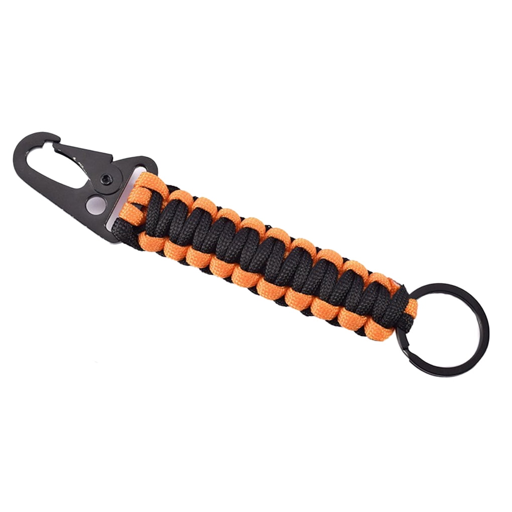 Linyer Paracord Keychain Outdoor 7 Strands Survival Emergency Keyring ...