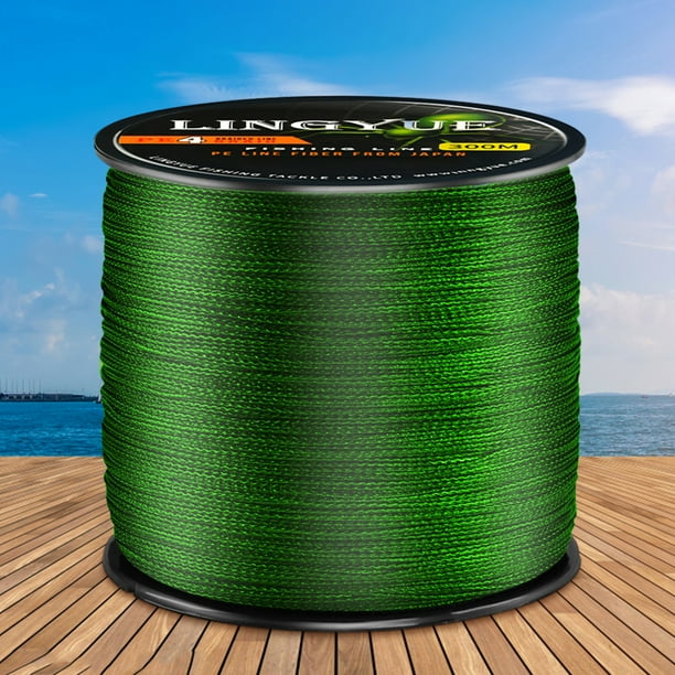 Línea de pesca trenzada de 300M y 4 hebras, línea PE de 8-70LB para ...