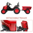 EastVita Kids Ride on Tractor with Trailer,12V Battery Powered Electric ...