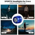 Bonison 2pc LED Headlight for Crocs, Lightweight Waterproof Flashlight ...