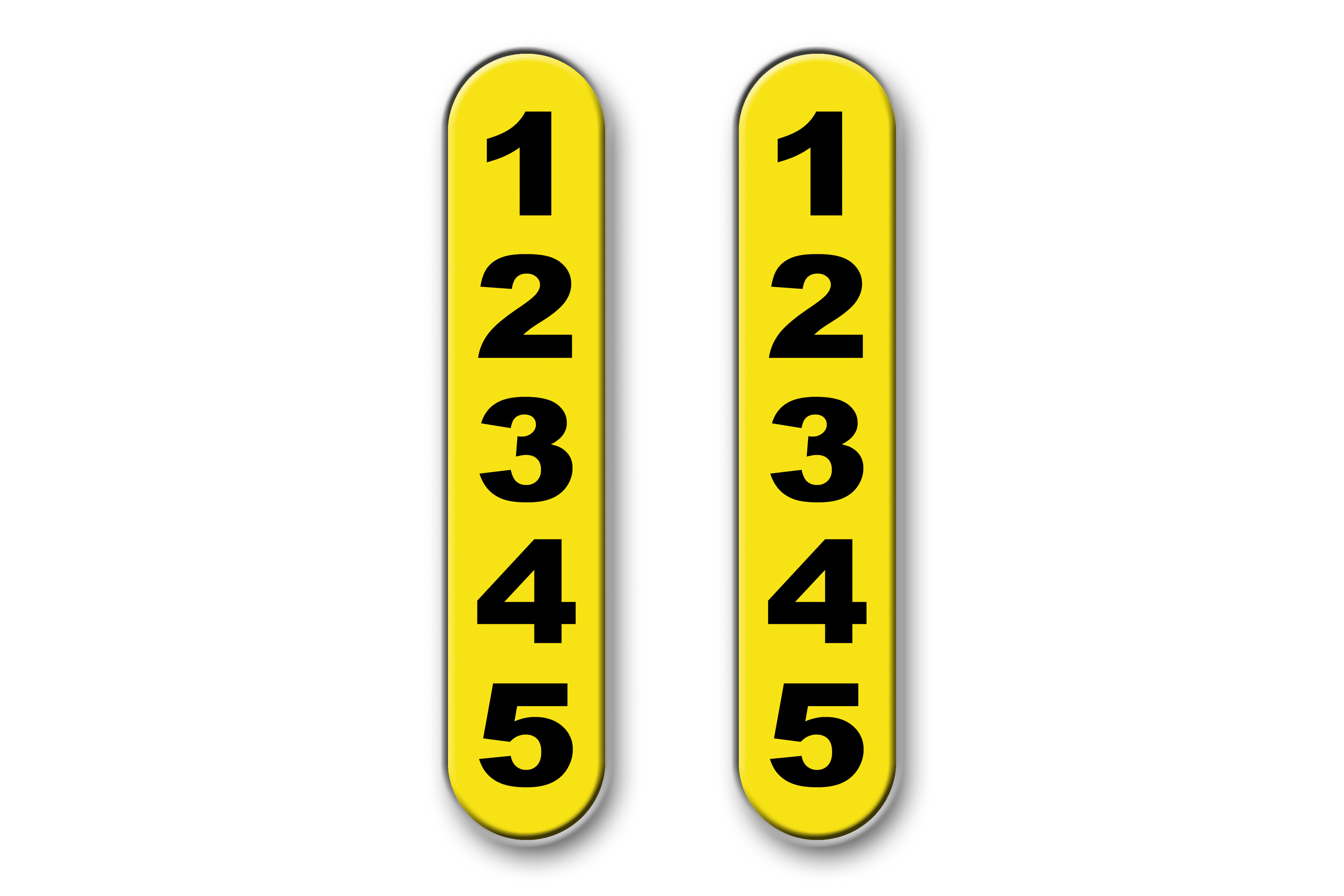 Curb-N-Sign, 2 Vertical Reflective Address Signs, Customized for You ...