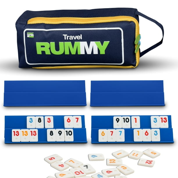 Point Games Classic Mini Rummy Game Set with 4 Exclusive Folding ...