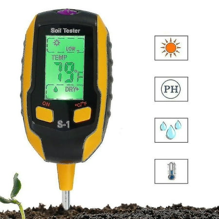4 In 1 Soil Ph Tester Soil Moisture Meter Plant Soil Ph Tester ...