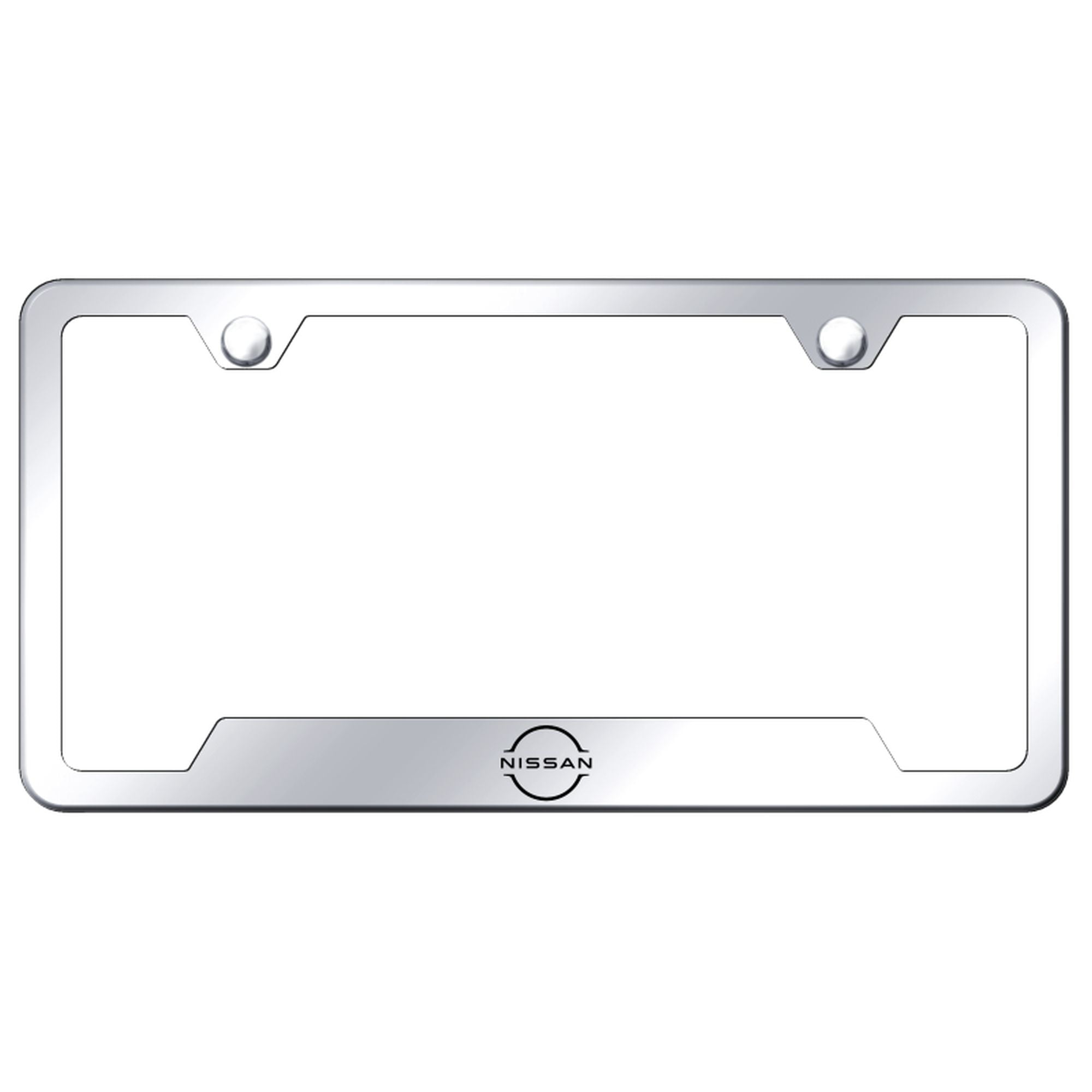 Nissan Laser Etched Logo Cut-Out License Plate Frame (Silver) - Walmart.com