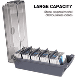 "MaxGear Business Card Storage Organizer for Desk, 500 Card Capacity (2 ...