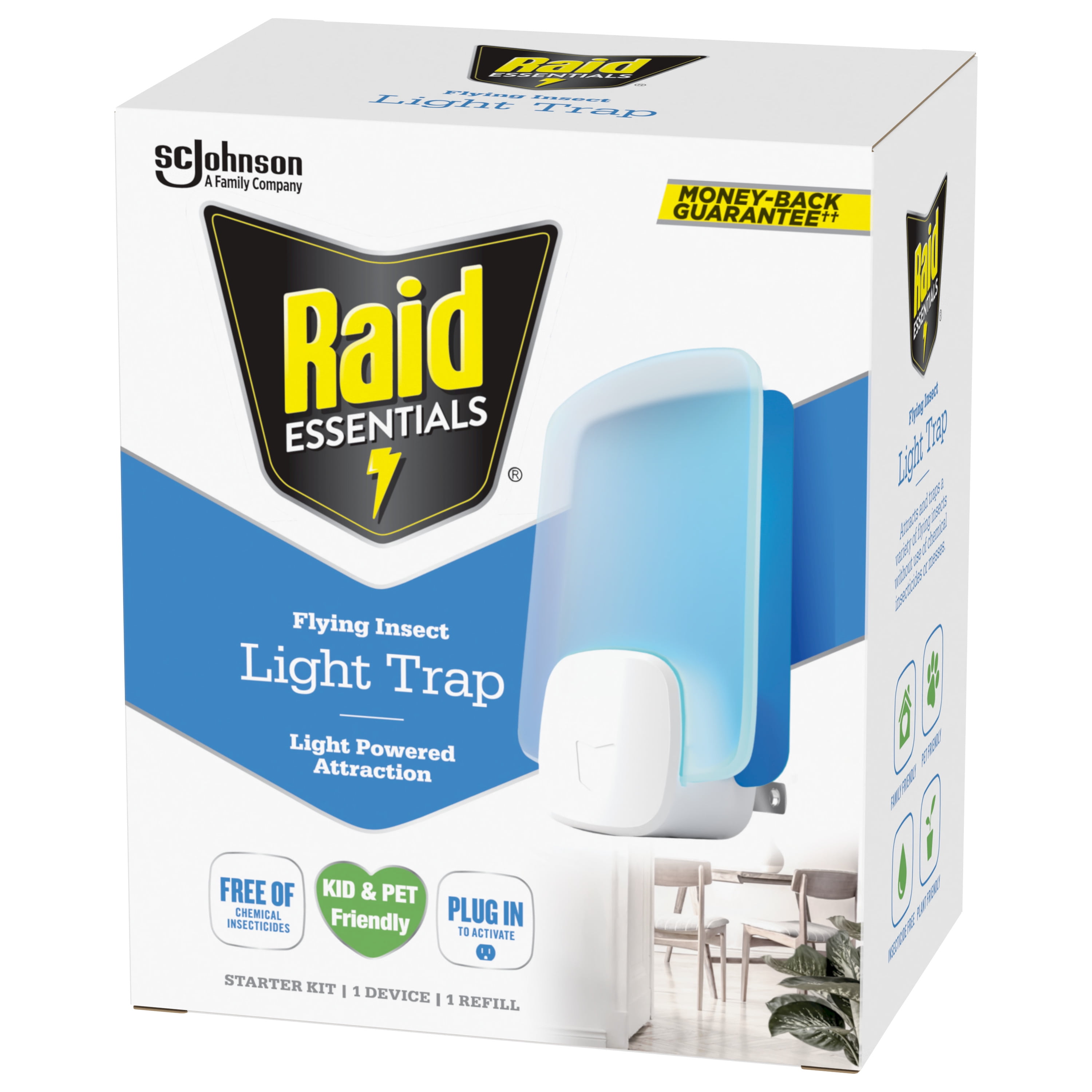 Max Stem Light Trap Raid Essentials Flying Insect Light Trap Starter ...