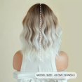 Brown Gradient Short Wavy Hair Wig - Lightweight & Comfortable Daily ...