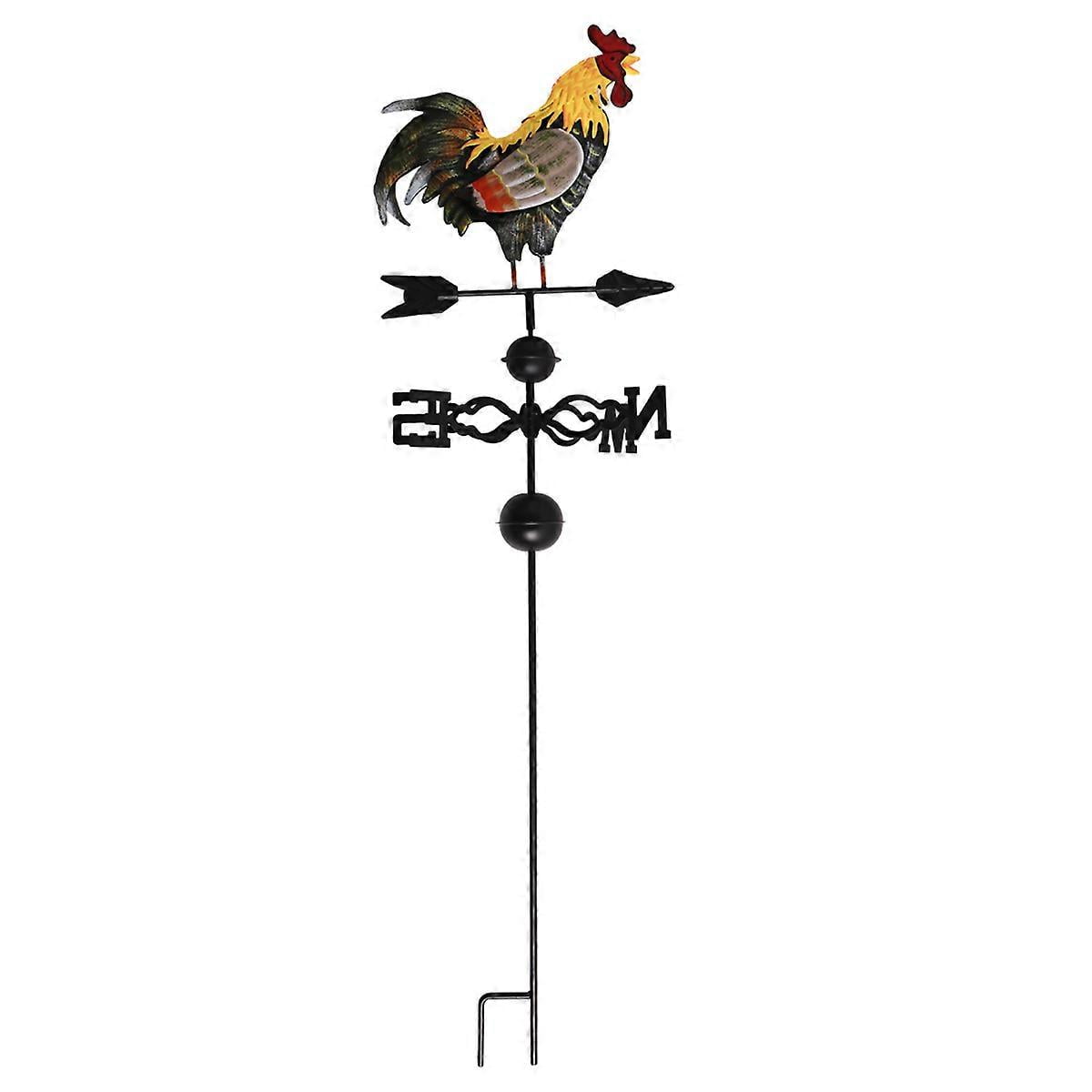 Metal Weather Vane with Rooster Ornament Wind Vane Weather Vain for ...