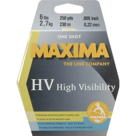 Maxima One Shot Spool (40-Pound Test), Hi-Vis Yellow, 250-Yard ...