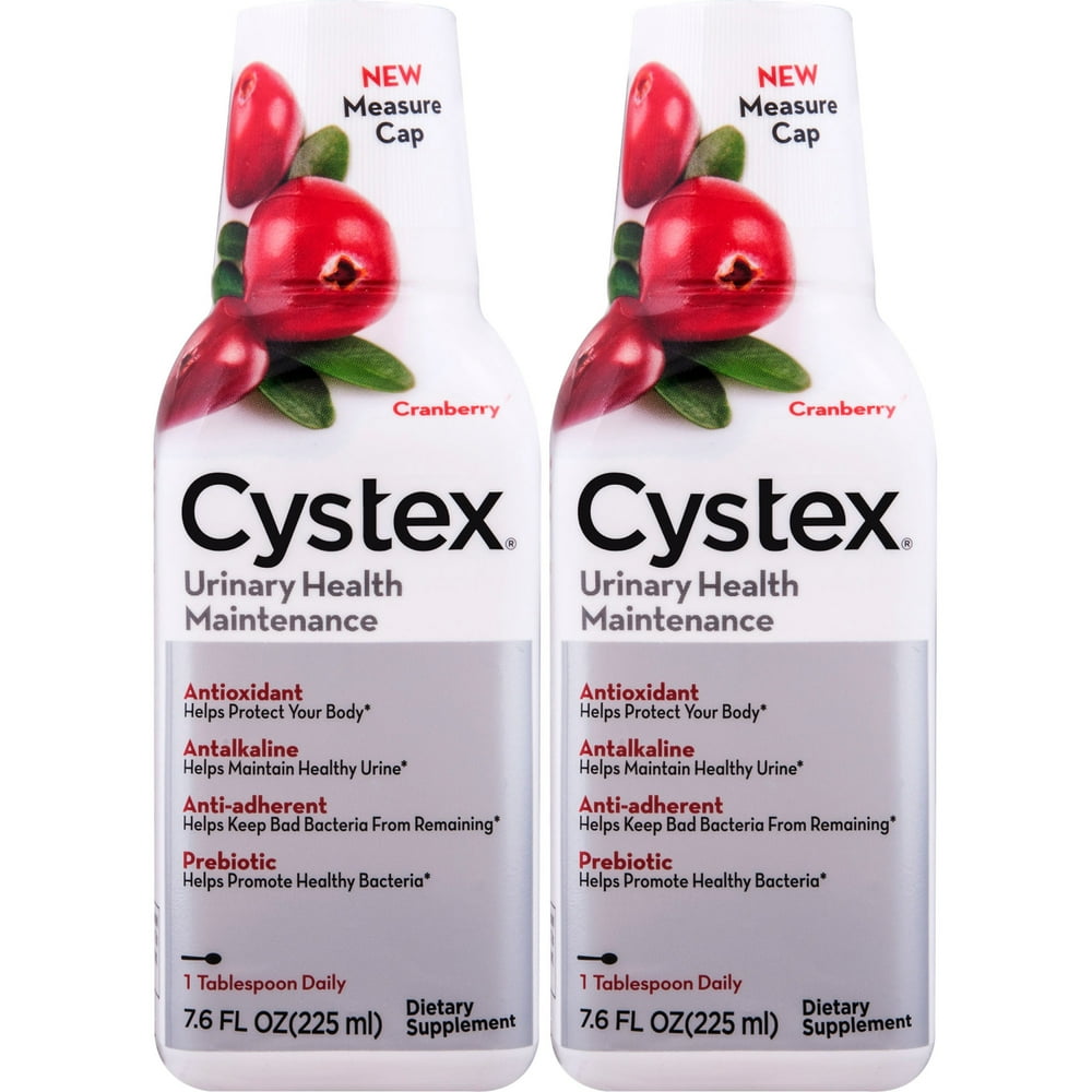 2 Pack - Cystex Urinary Health Cranberry Flavor 7.6oz Each - Walmart ...