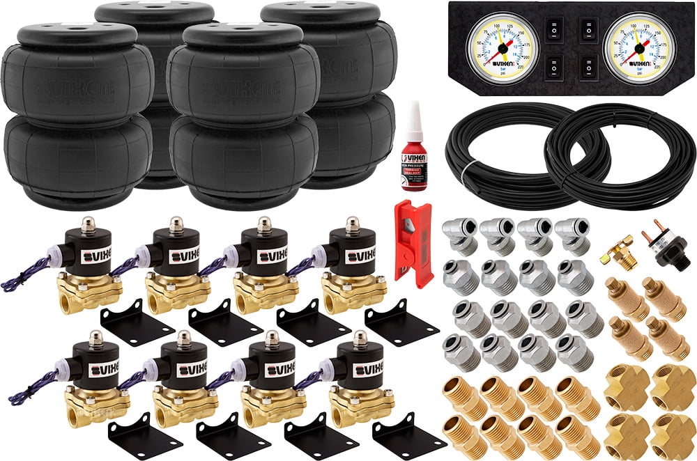 Vixen Air 1/2" NPT Air Ride Suspension High Flow Air Valves with four ...