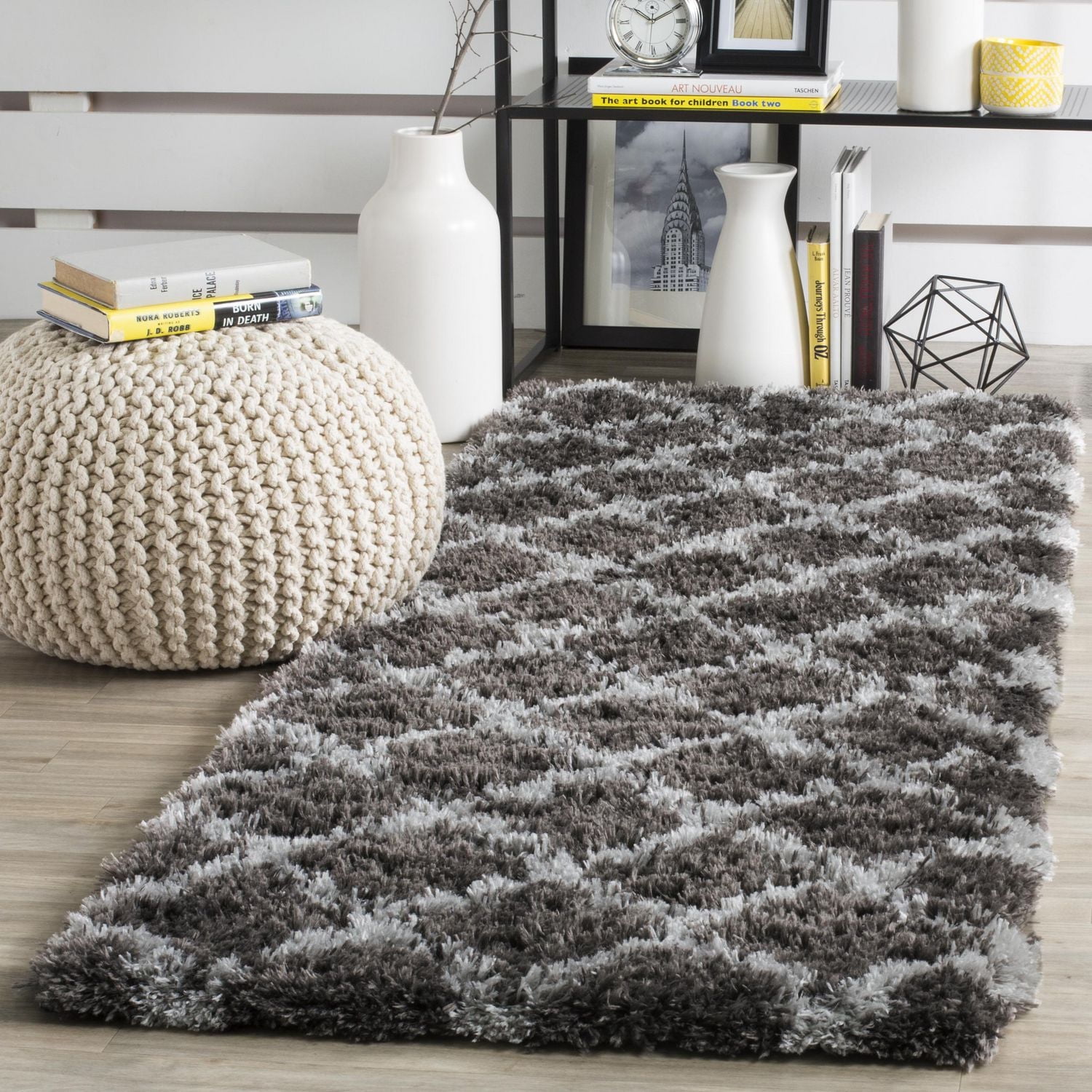Click here for Safavieh Indie Careen Geometric Shag Area Rug 23 X... prices