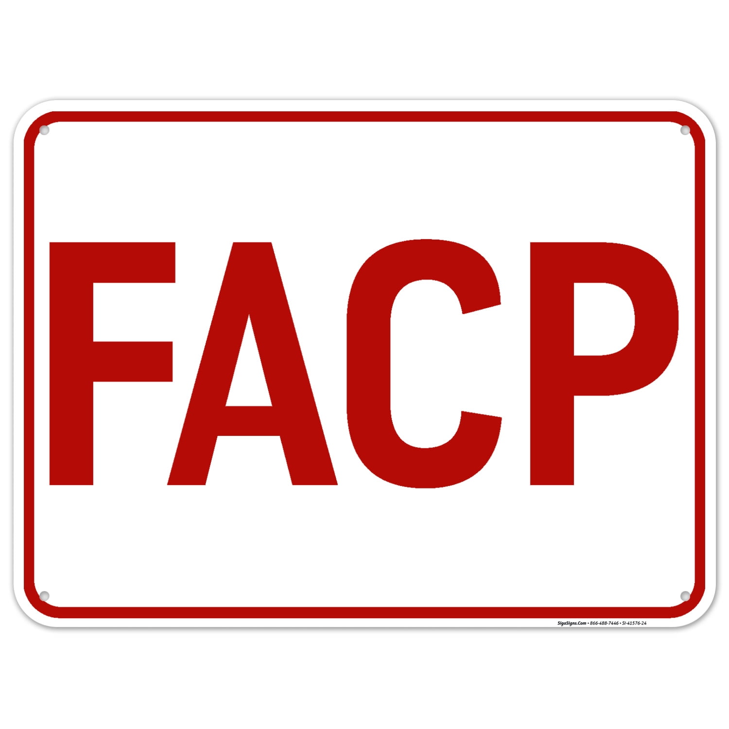 FACP Sign, - Walmart.com