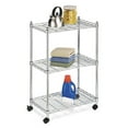 Whitmor Supreme 3-Tier Rolling Utility Cart - 250 lb. Per Shelf ...
