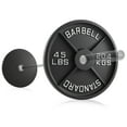 Philosophy Gym Standard Cast Iron Olympic Weight Plates, 2-inch, 45 LB ...