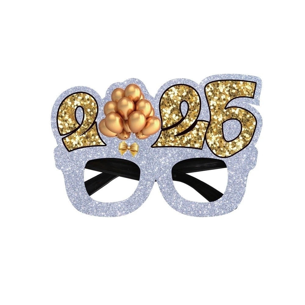Glitter 2026 New Year Glasses Sequin Cheers Star Happy New Year Glasses ...