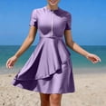 Dursoulink Women's Off Shoulder Tankini Swimsuit Color Barrier Backless ...