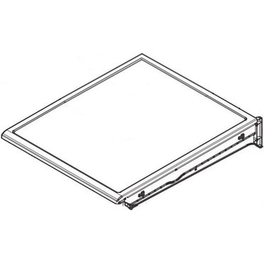 Frigidaire Genuine OEM 297102704 Freezer Drawer Cover Glass Insert ...