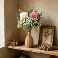 Artificial Hydrangea and Baby's Breath Bouquet for Home Decor, Wedding ...