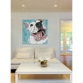 "White Pittie" Painting Print on Wrapped Canvas - Walmart.com