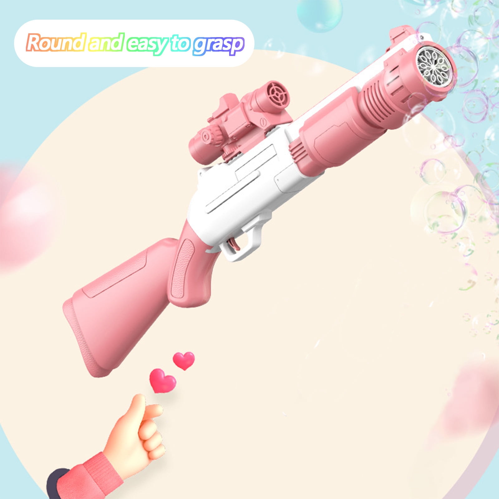 Mittory Bubble RifleGu-n,10-Holes Bubble Machine Gu-n,Automatic Bubble ...