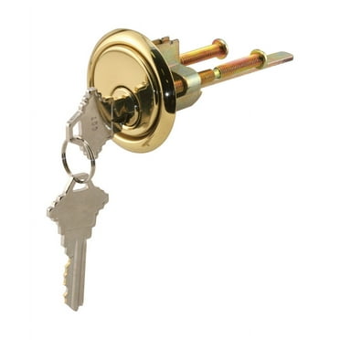Prime-Line Diecast Brass, Night Latch and Locking Cylinder - Walmart.com
