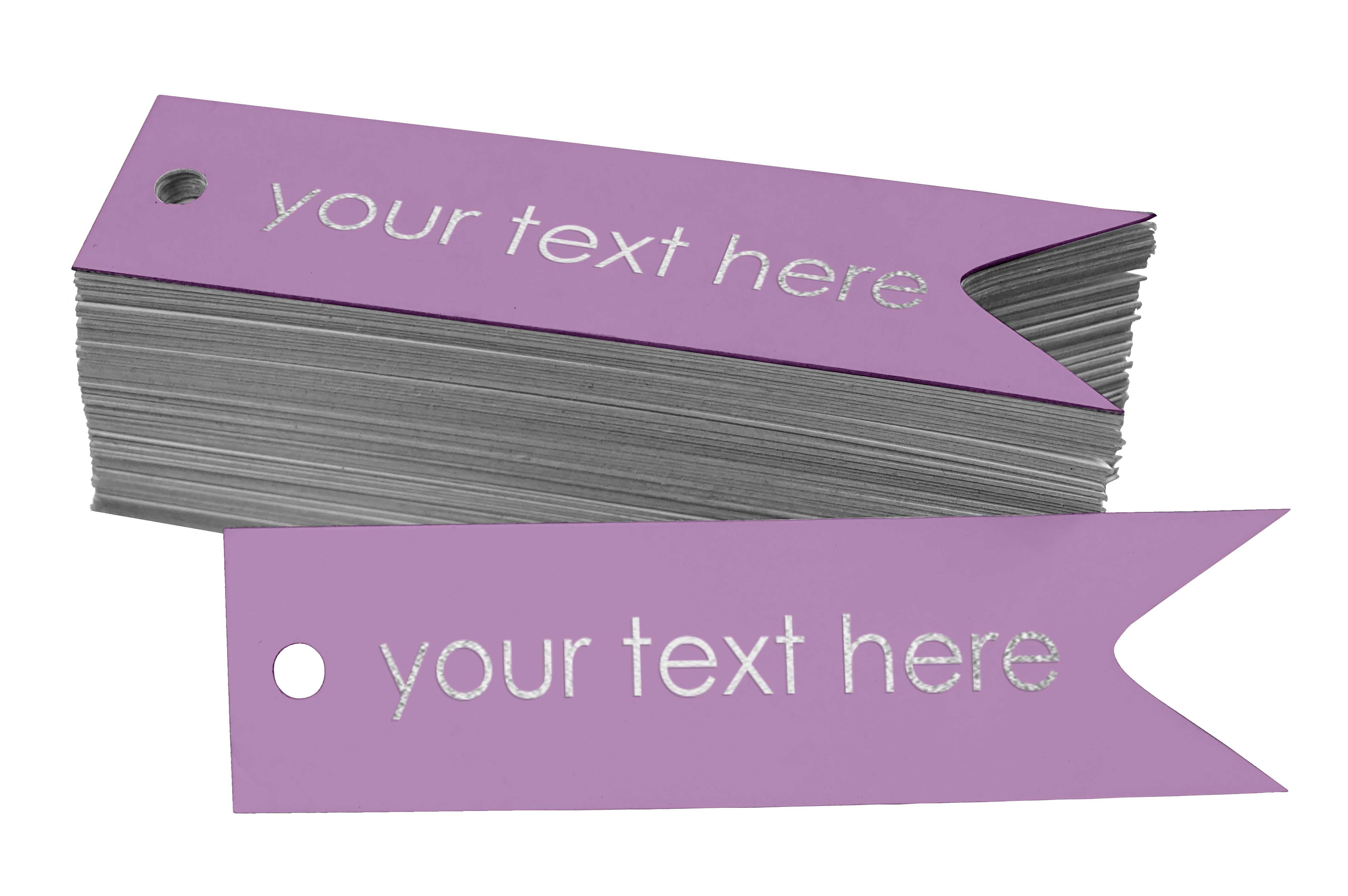 Darling Souvenir Your Text Here Party Bottle Tag Real Silver Foil ...