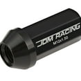 DNA Motoring M12X1.5 25mm OD 50mmTall Closed-end Aluminum Black 20 Lug ...