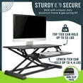 Free Shipping! TechOrbits Black Standing 32" Desktop Converter ...