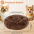PinkSheep 24" Dog Bed for Small Medium Dogs, Calming Donut Cat Pet Dog ...
