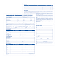 Adams Application for Employment Forms, 3-Hole Punched, Legal ...