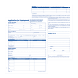 Adams Application for Employment Forms, 3-Hole Punched, Legal ...