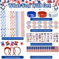 Tuzuaol 135Pcs 4th of July Party Favors Patriotic Accessories, 4th of ...