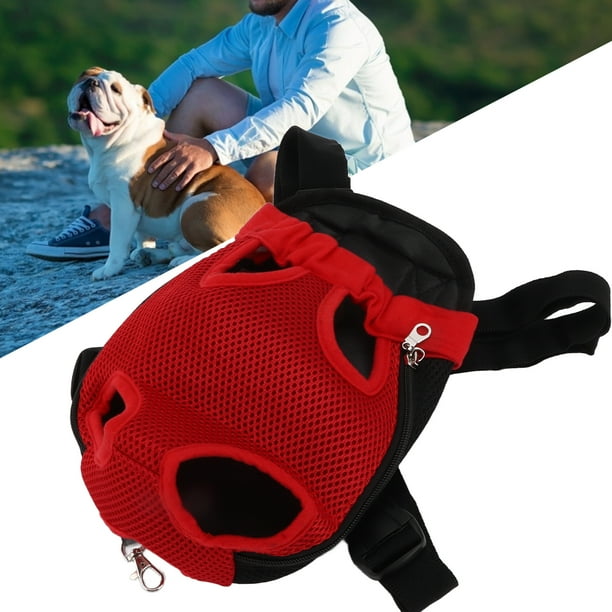 Pet Chest Backpack Pet Front Carrier Backpack Ajustable Ligero Nylon Para Viajes Para Motocicleta Para Senderismo Para Bicicleta ZAQW L rojo Bodega Aurrera en linea