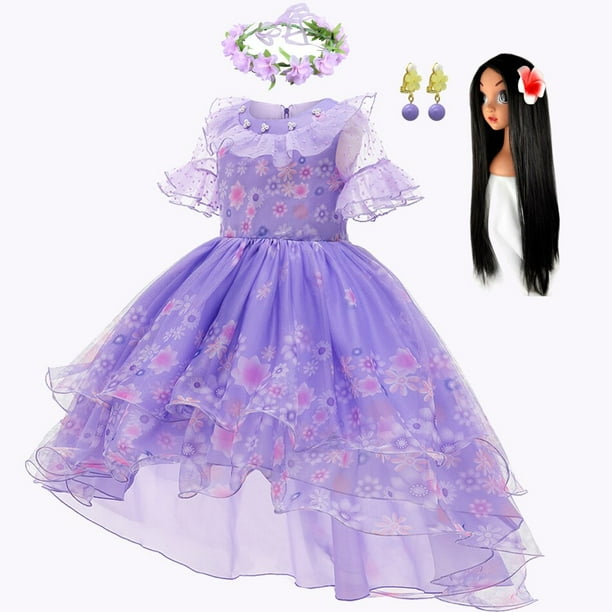 Disney Girls Encanto disfraz princesa Isabella vestido encanto para ...