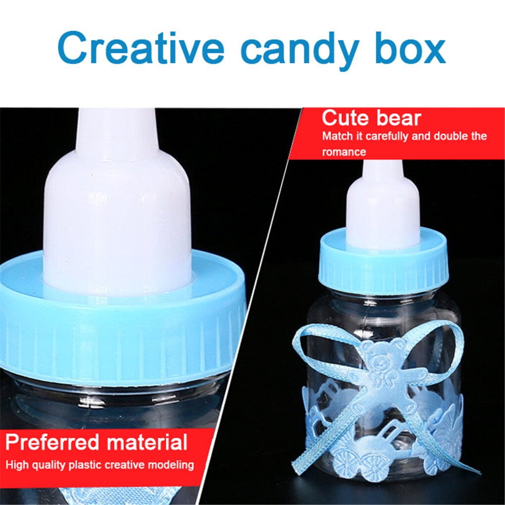 12Pcs Fillable Bottles Candy Box Baby Shower Packaging Case Decor ...