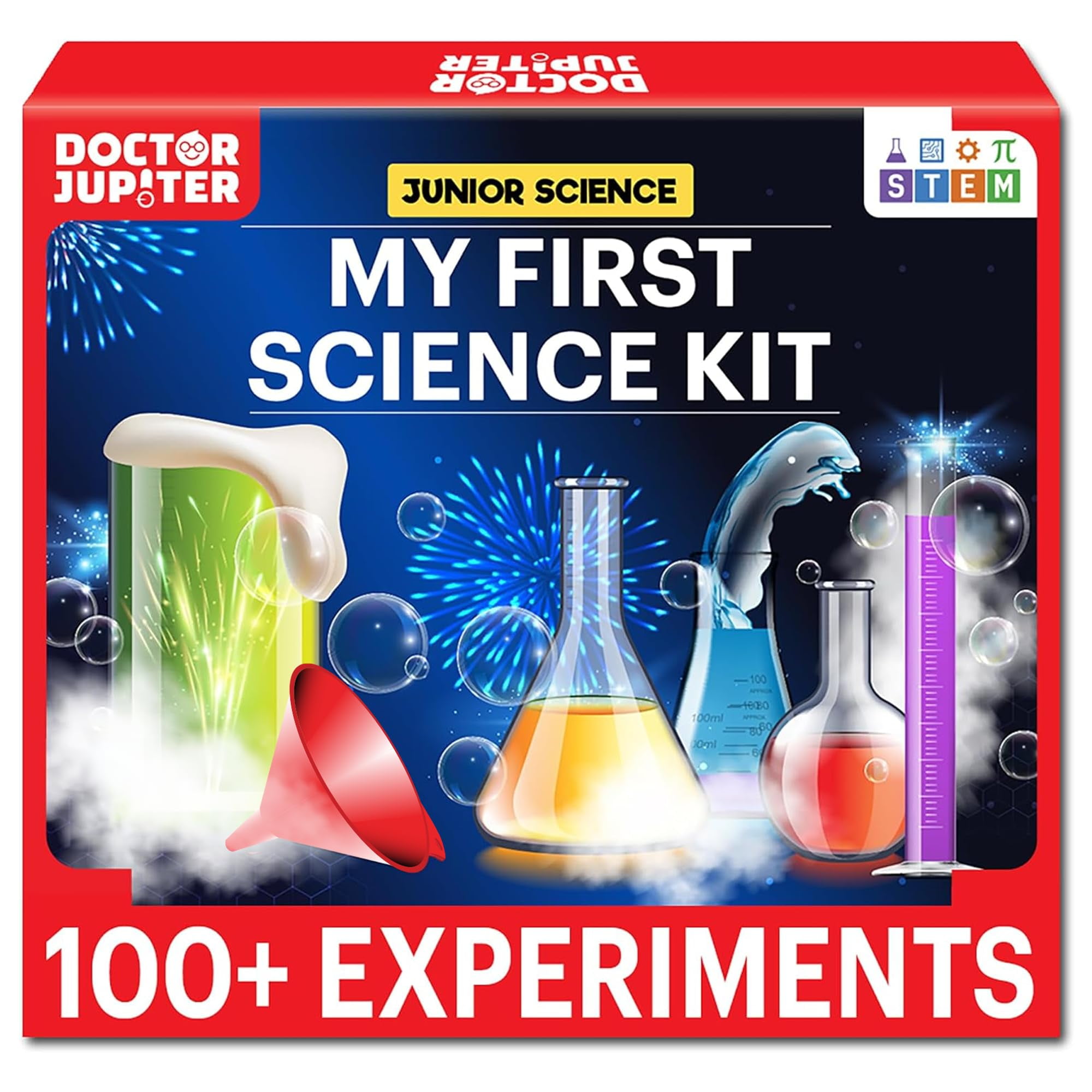 Doctor Jupiter My First Science Kit For Kids Ages 4 5 6 7 8 Birthday Gift Ideas For 4 8 12 Year Old Boys Girls Toy Stem Kit With 100 Experiments