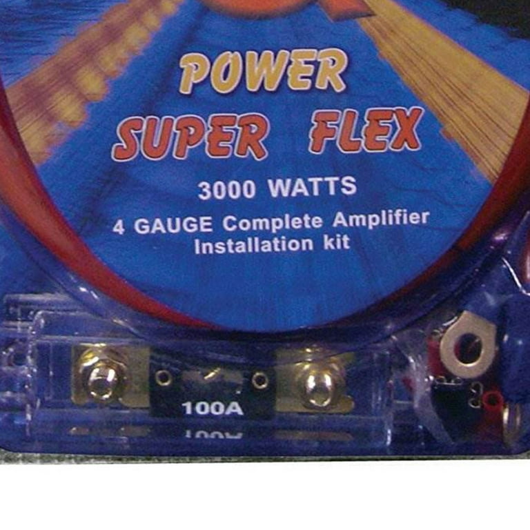 Q Power Super Flex Gauge 3000 Watt Amplifier Wiring Kit, 40% OFF