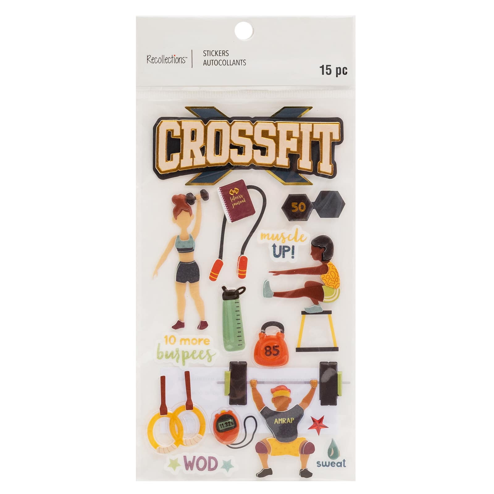 12 Pack: Cross Fit Dimensional Stickers by Recollections™ - Walmart.com