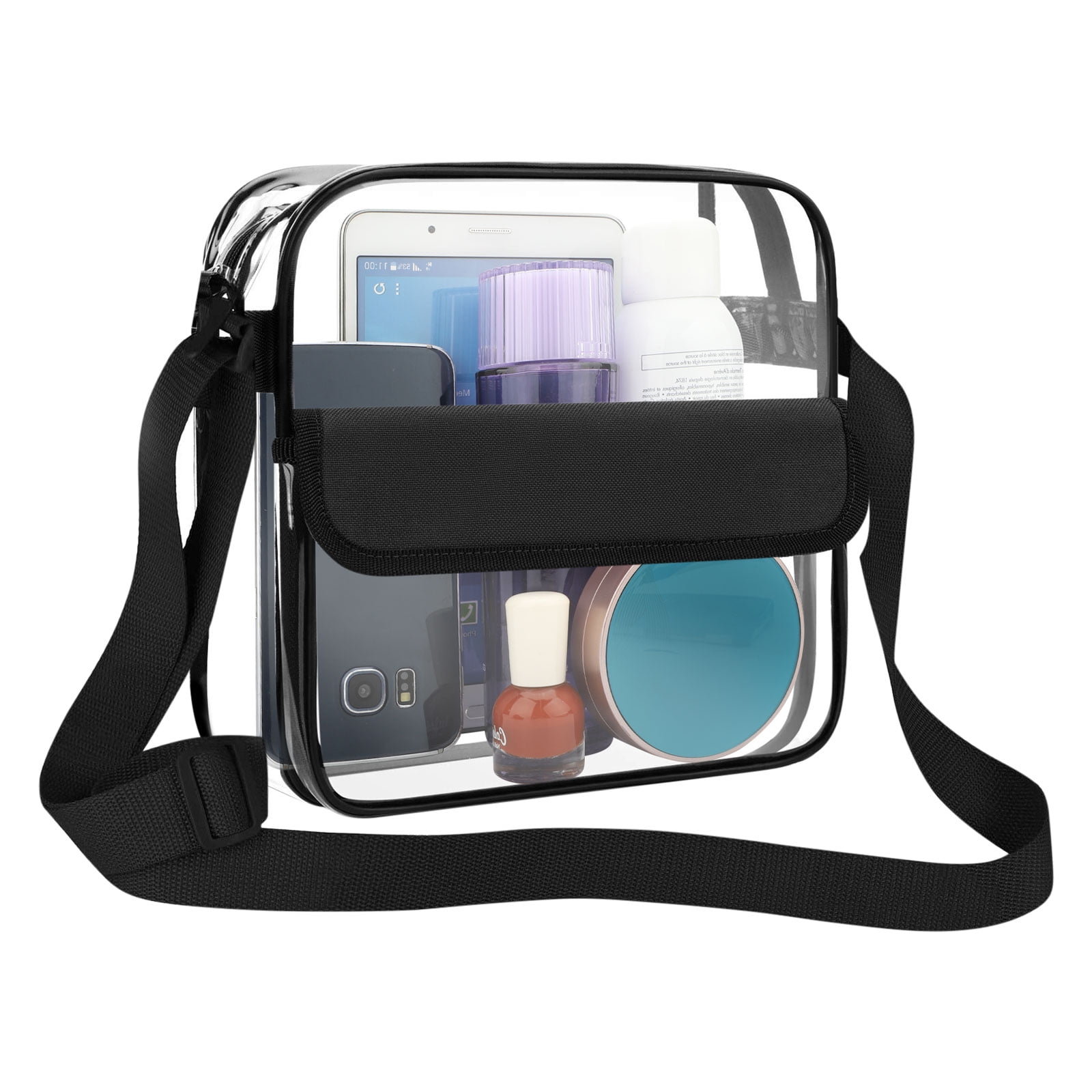 Clear Crossbody Bag, EEEkit Transparent Shoulder Bag, Stadium Approved ...