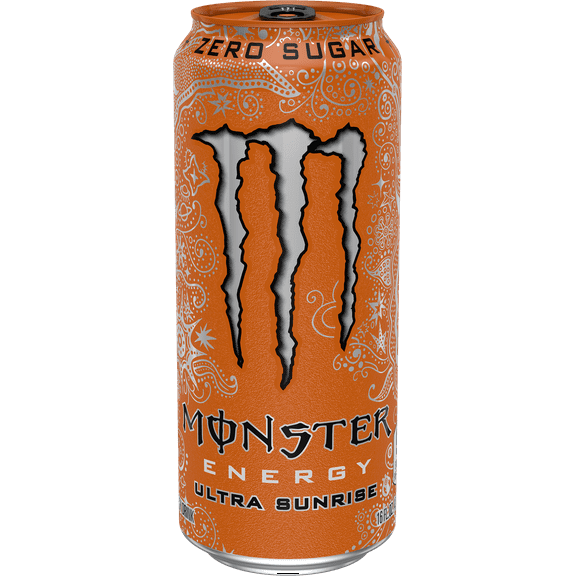 (4 pack) Monster Ultra Fiesta Mango, Sugar Free Energy Drink, 16 fl oz ...