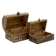 Treasure Trove Wood Metal Box Set Of 2 - Walmart.com