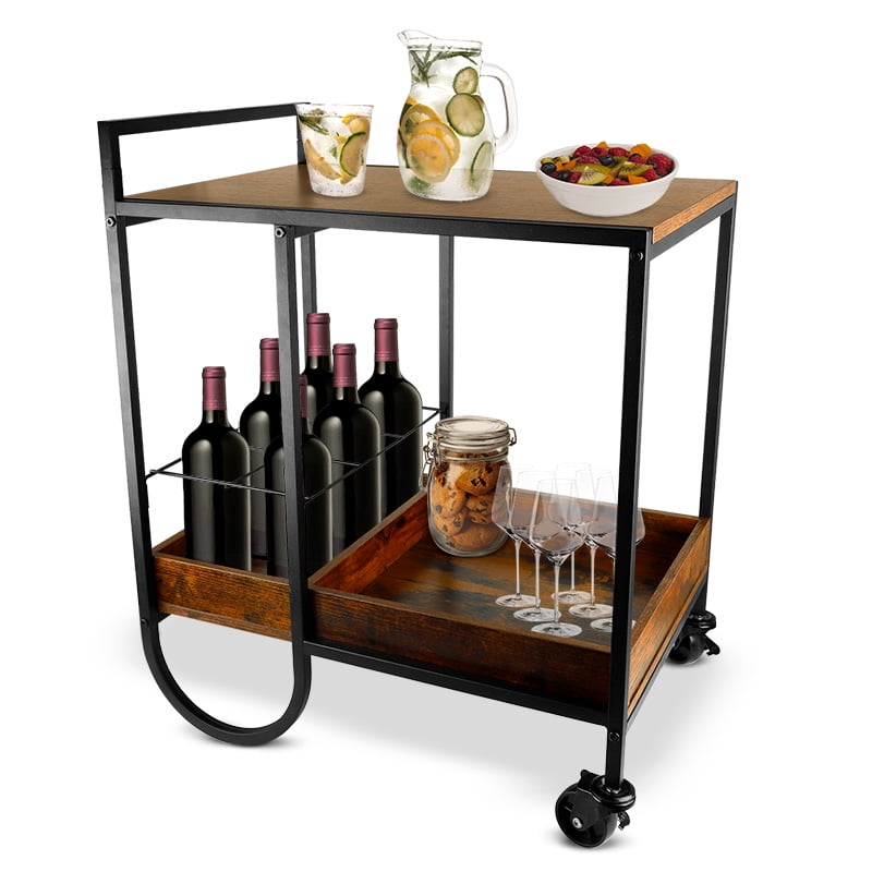 Carrito de Servicio para Bar Estilo Industrial Casa Litus con ...