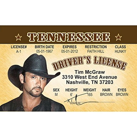 Signs 4 Fun Ncidtm Tim M.s Drivers License | Walmart Canada