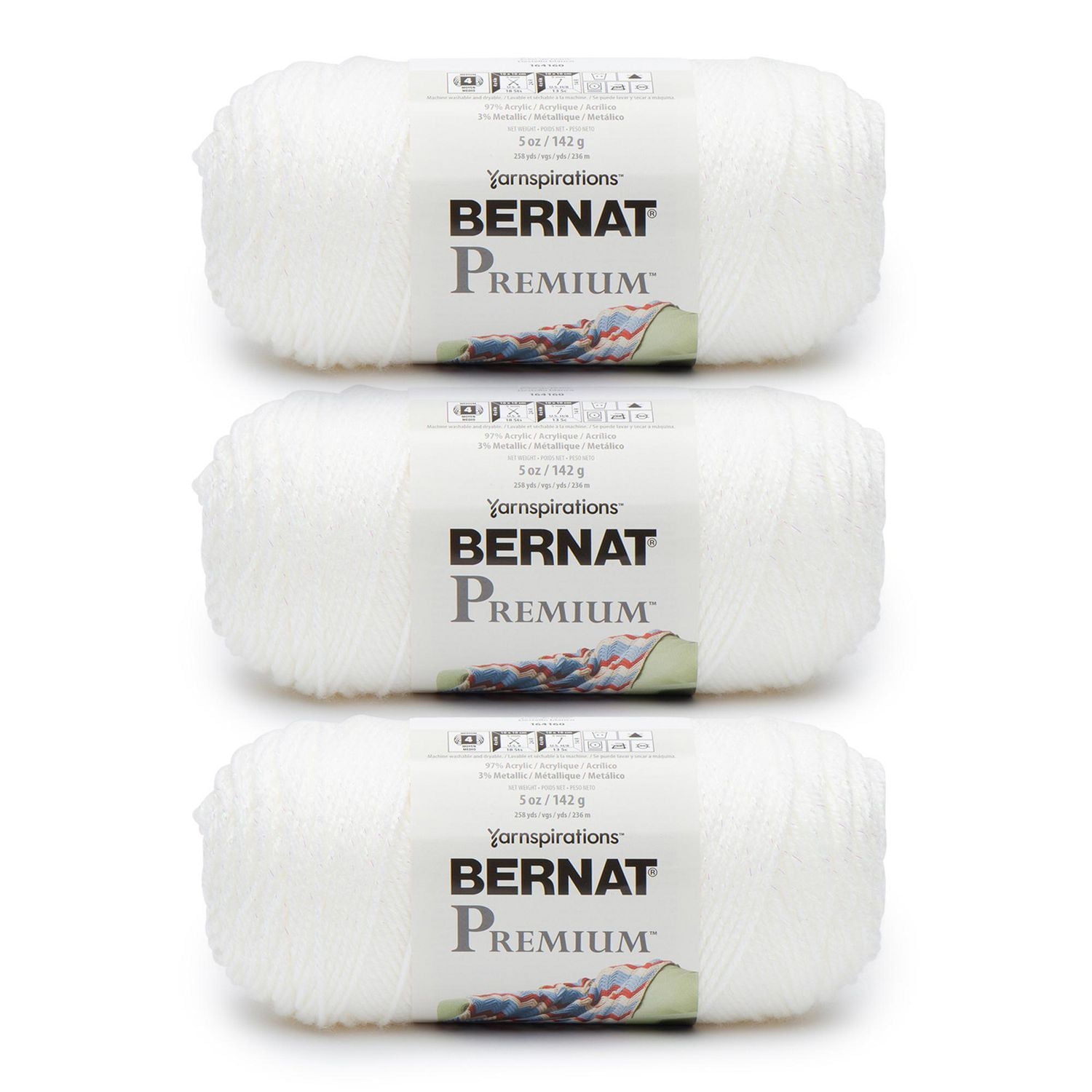 Click here for Bernat Premium Sparkle Yarn (3 Pack)  Acrylic #4 M... prices