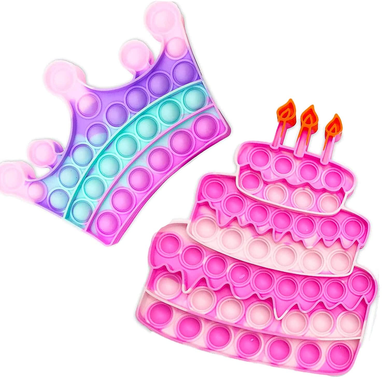 2 Pack Pop Fidget Toys for Girls, Bubble Popping Sensory Fidget Toy for ...