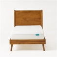 Natural Acacia Wood Twin Bed Frame with Slats, Modern Platform Base, No ...
