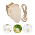 WEUVEB 30 Pieces Unfinished Wooden Shield Cutouts Beige Craft ...