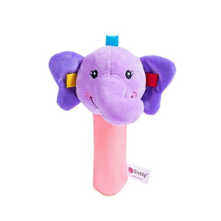 Boiiwant Baby Bell Ringing Toy, Velvet Cartoon Animal 3D Parent-Child ...